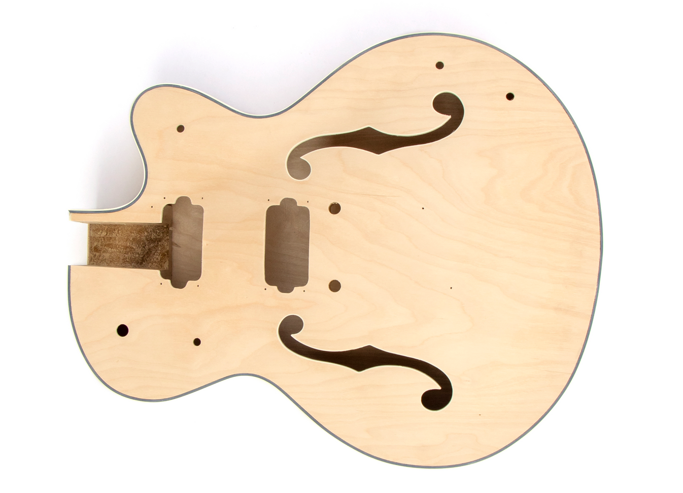 HB Hollow Body Style Build Your Own Guitar Kit – Vibeworks Guitars