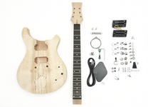 Double Cut Spalted Maple Build Your Own Guitar Kit – Vibeworks Guitars